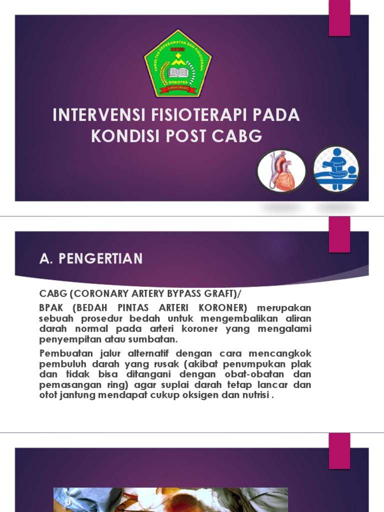 Intervensi Fisioterapi Pada Kondisi Post Cabg | PDF
