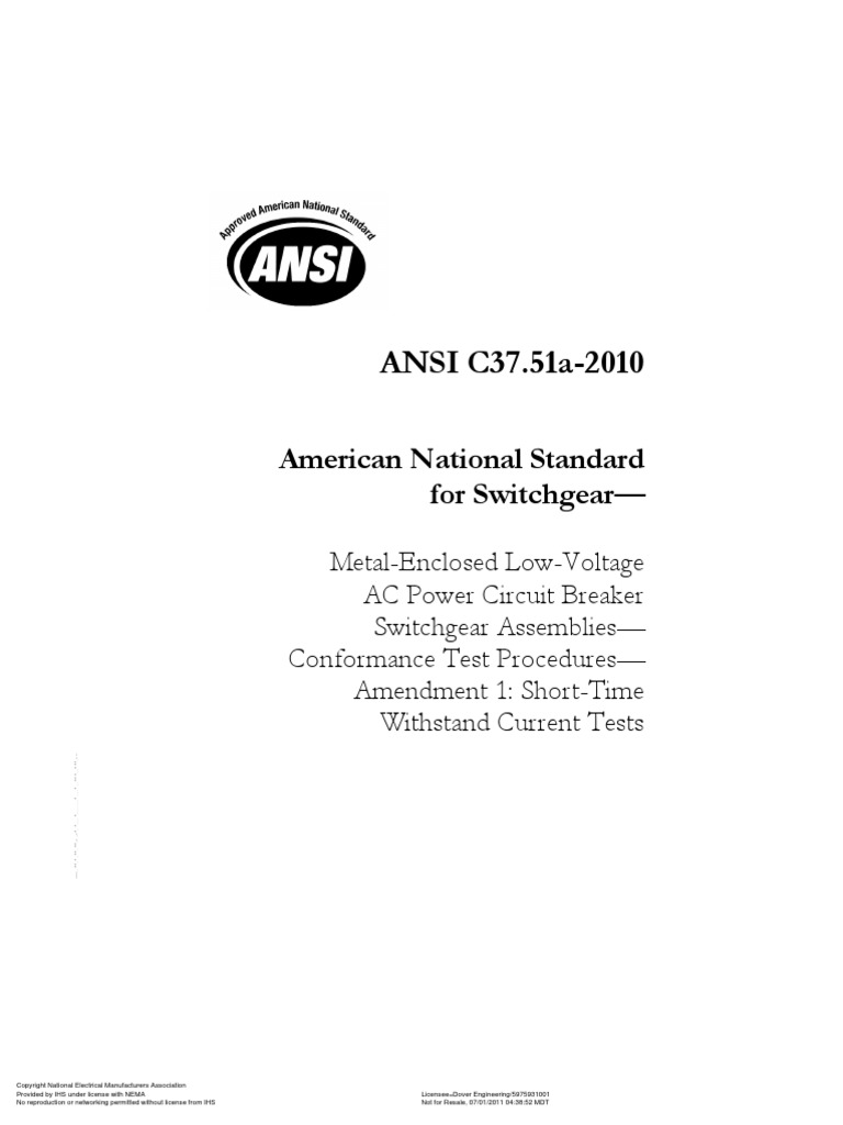 Ansi C37.51a Metal Enclosed Low-Voltage Ac Power Circuit Breakers ... Ansi C37.51a Metal Enclosed Low-Voltage Ac Power Circuit Breakers ...