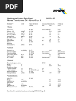Hyvolt II Transformer Oil Properties | PDF | Physical Sciences | Materials