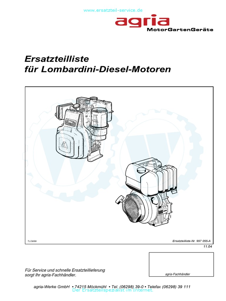Acme-Motor-Lombardini - ET-Liste Diesel Motoren | PDF