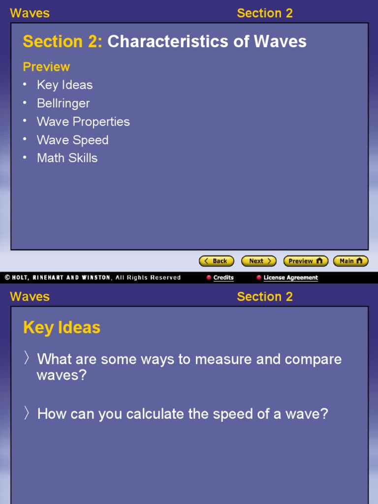 Ch15 Sec2 As Wave Properties | PDF | Frequency | Waves