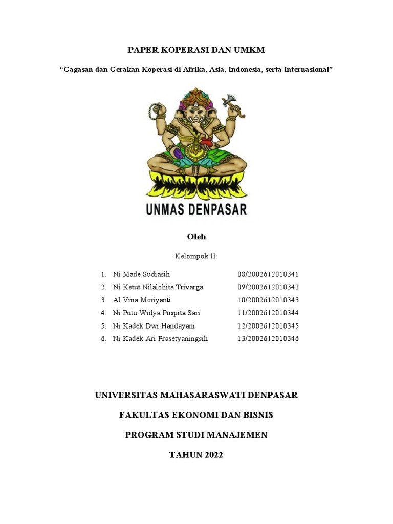 Paper Koperasi Dan UMKM Kelompok 2 | PDF