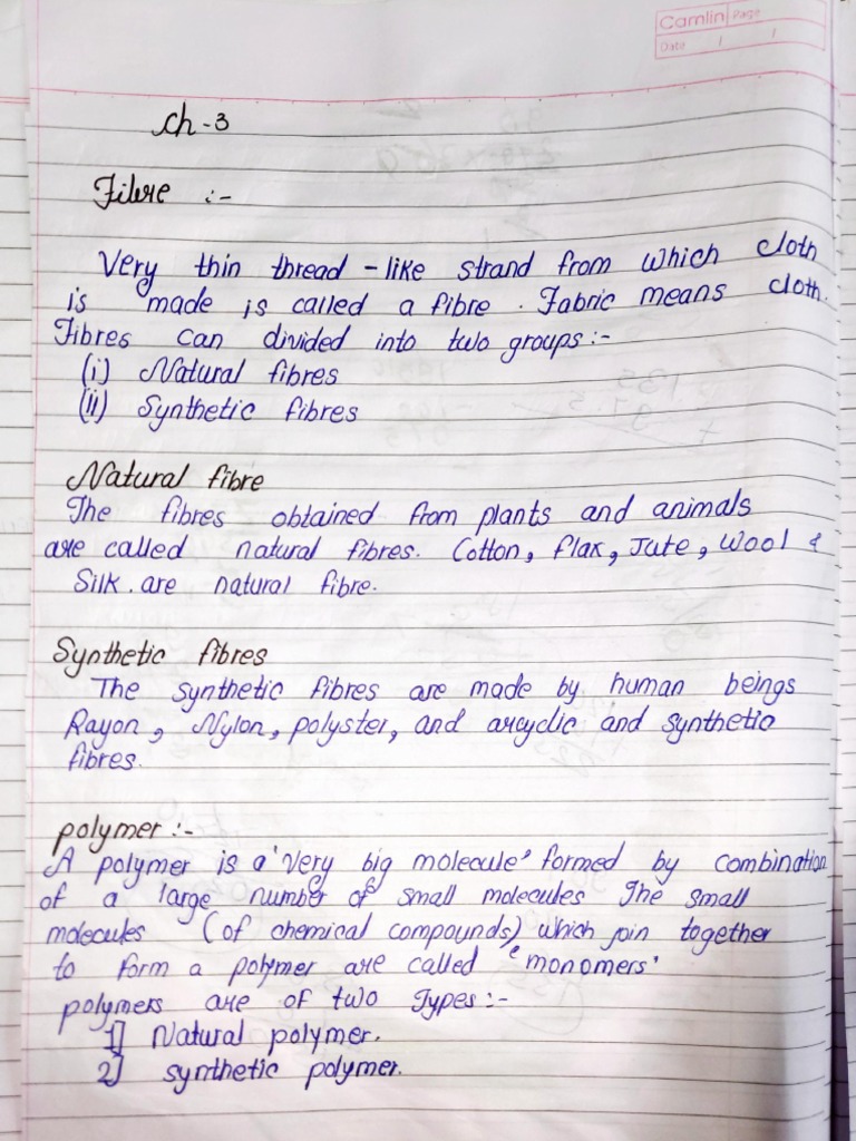 CH 3 Class 8 Science Notes S Chand | PDF