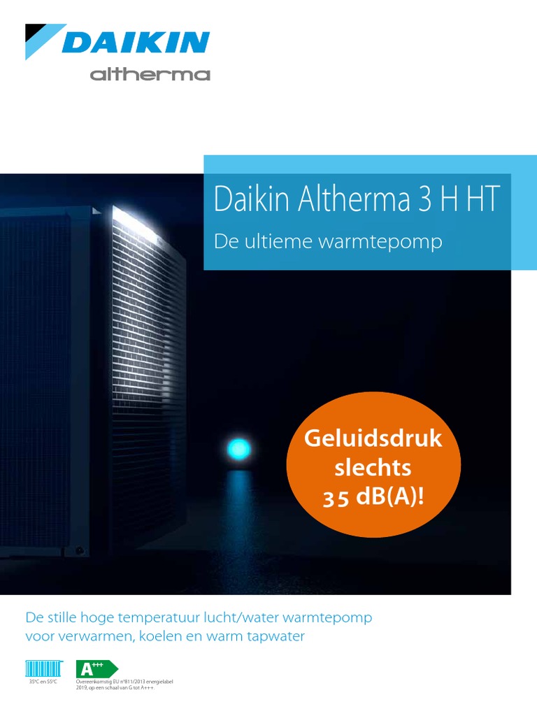 Daikin Altherma 3 HT Lucht Water Warmtepomp | PDF