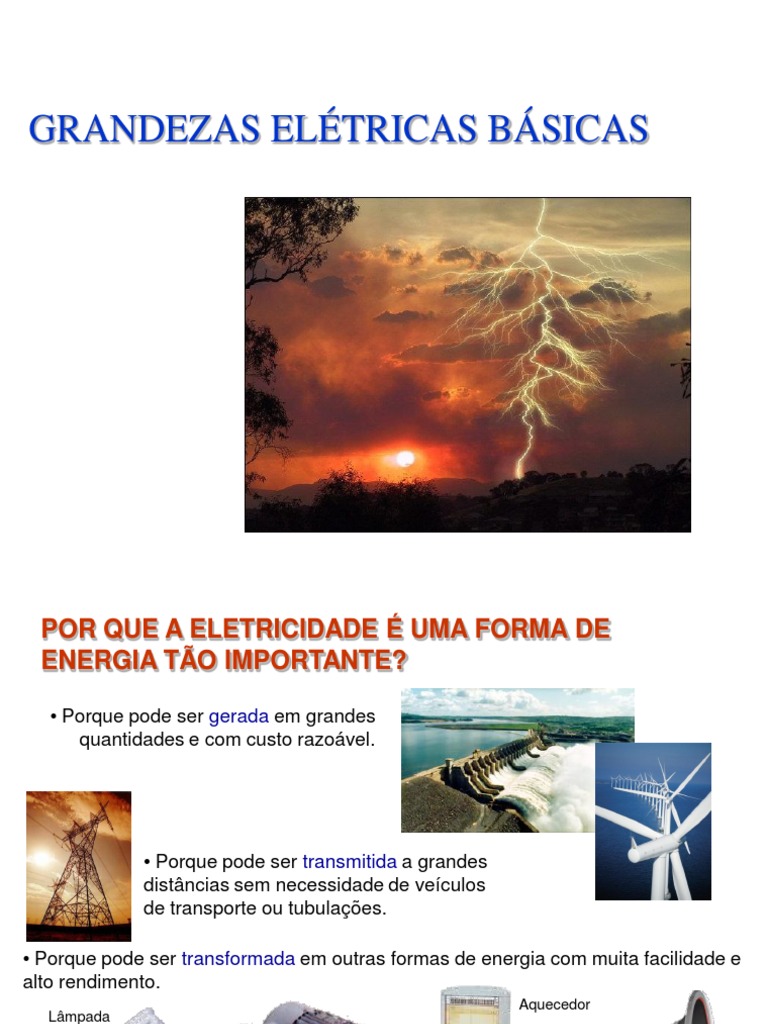 01 - Conceitos Básicos de Eletricidade - 01 | PDF | Corrente elétrica | Potência (Física)