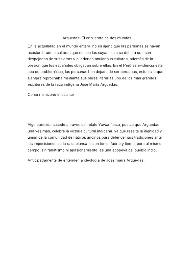 Arguedas | PDF