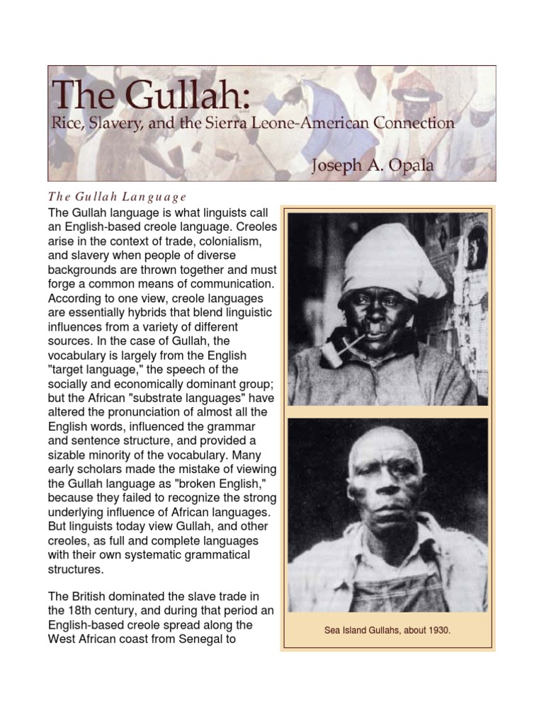 Gullah Language-1 | PDF | English Language | Human Communication