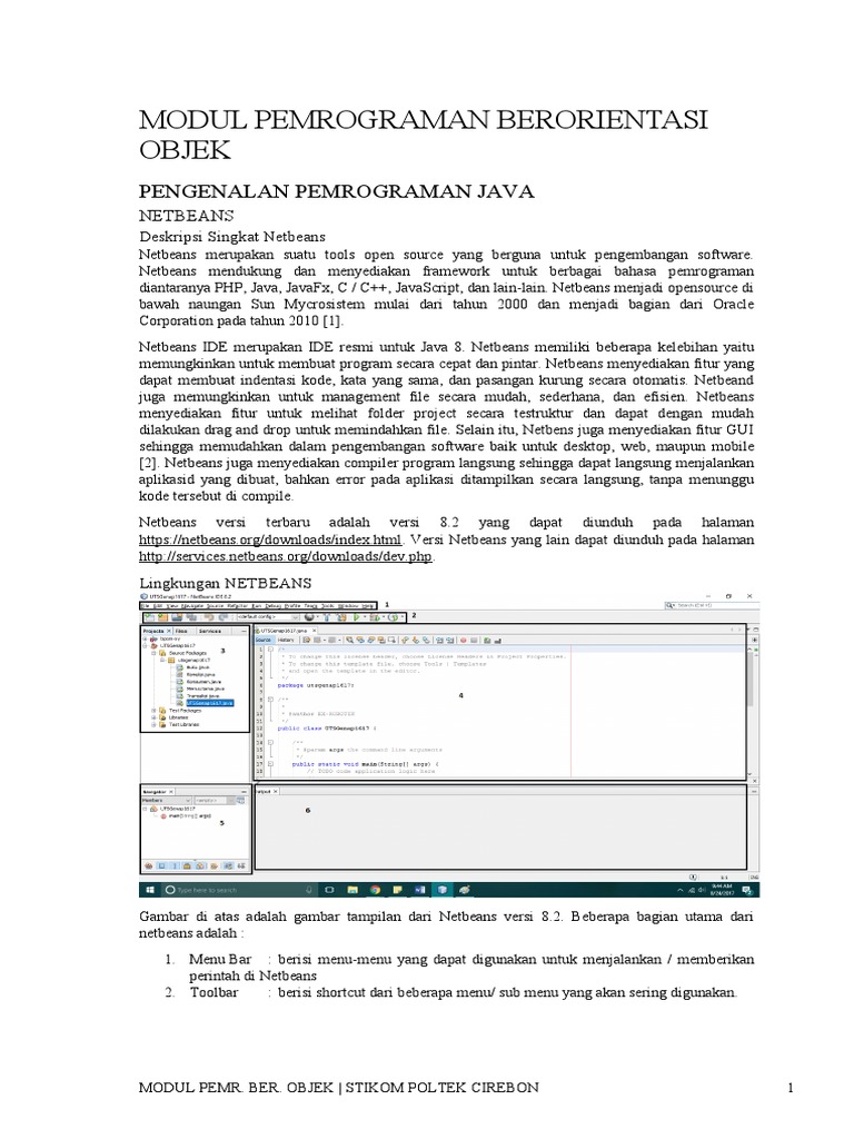 Panduan Netbeans untuk Java OOP | PDF