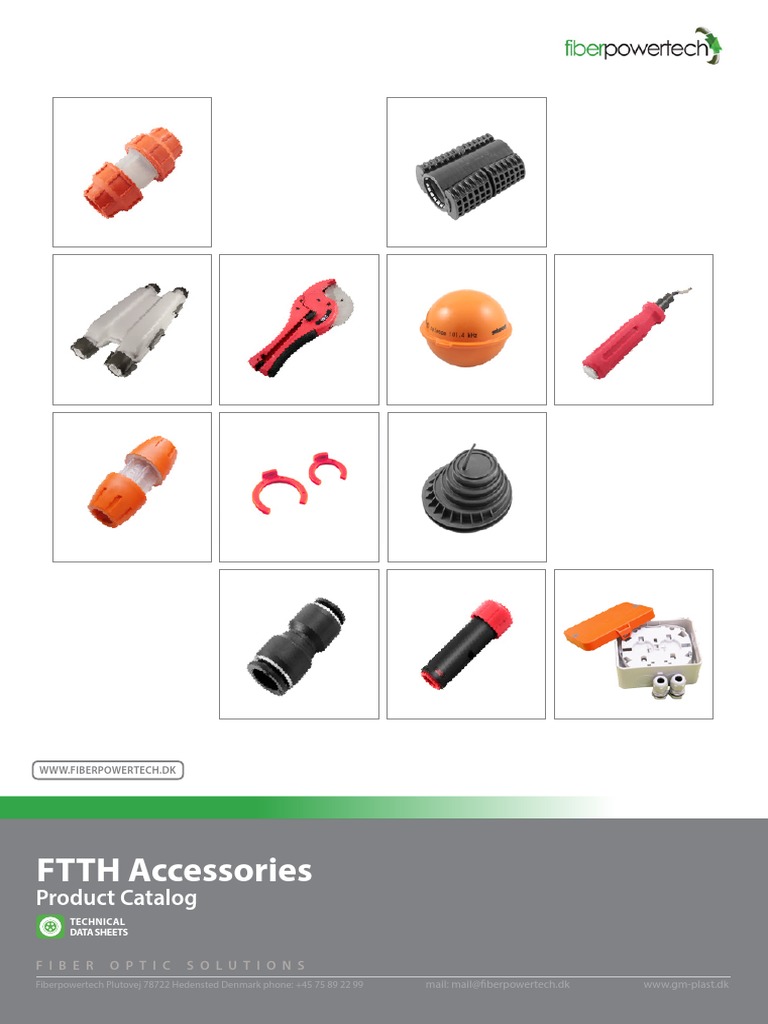 FTTH Accessories: Product Catalog | PDF | Electrical Connector | Equipment