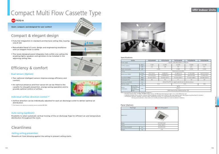 Documentatie VRV Compact Multi Flow Cassette | PDF | Electrical ...