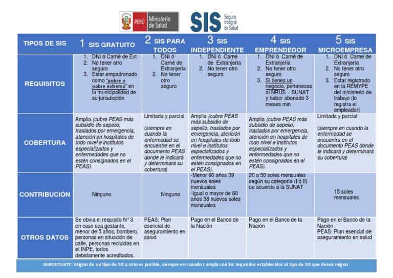 Tipos de Sis | PDF | Hospital | Ciencias de la Salud