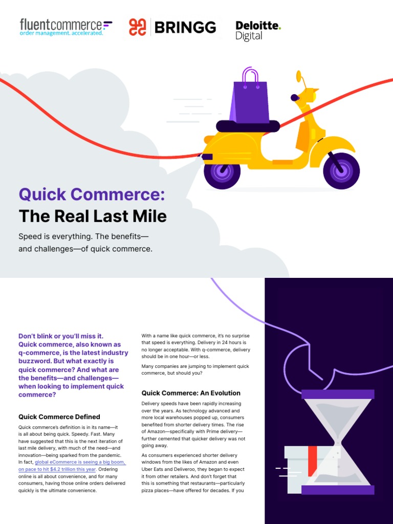 The Evolution of Quick Commerce: Speed, Convenience and Customer ...