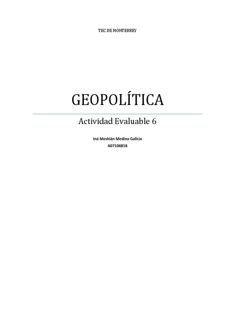 Actividad Evaluable 6 Historia | PDF | Geopolítica | Austria Hungría