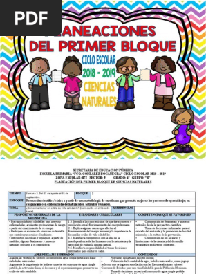 Ciencias Naturales Tercer Grado 20172018 Ciclo Escolar