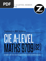 A Level Statistics Past Papers 9709 | PDF