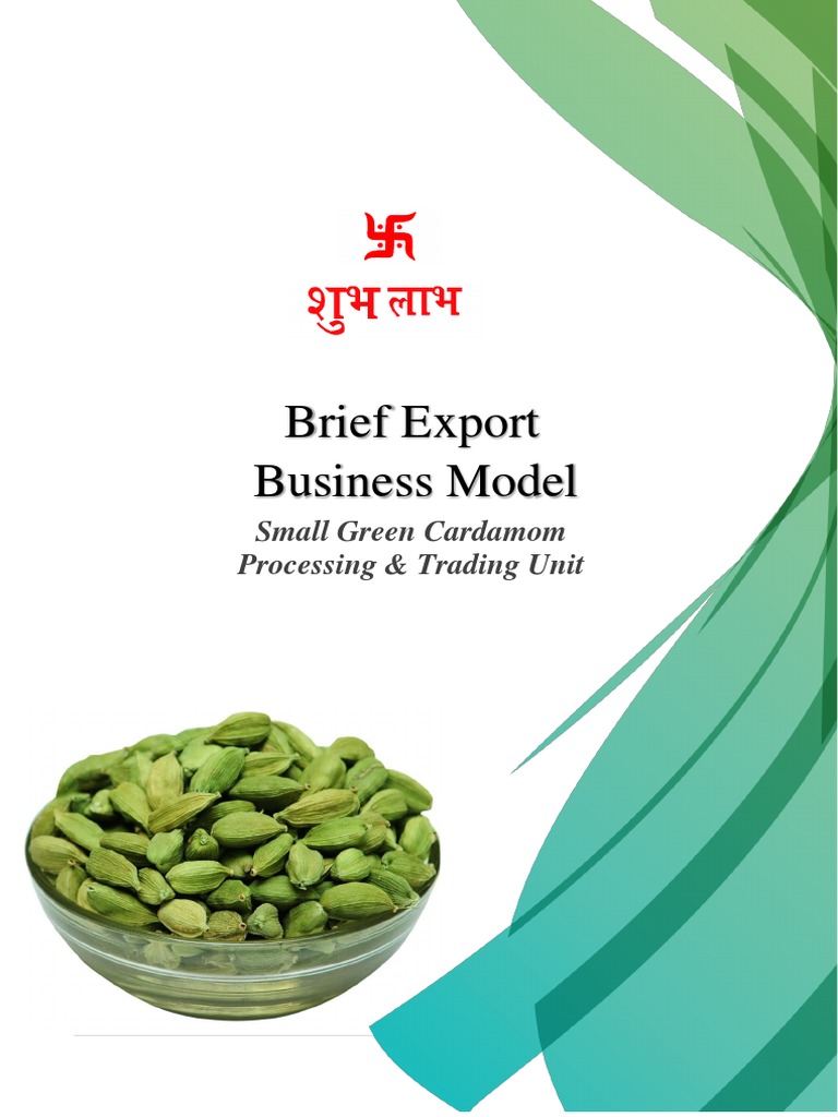 Export Small Green Cardamom Project Report | PDF | Labour Economics ...