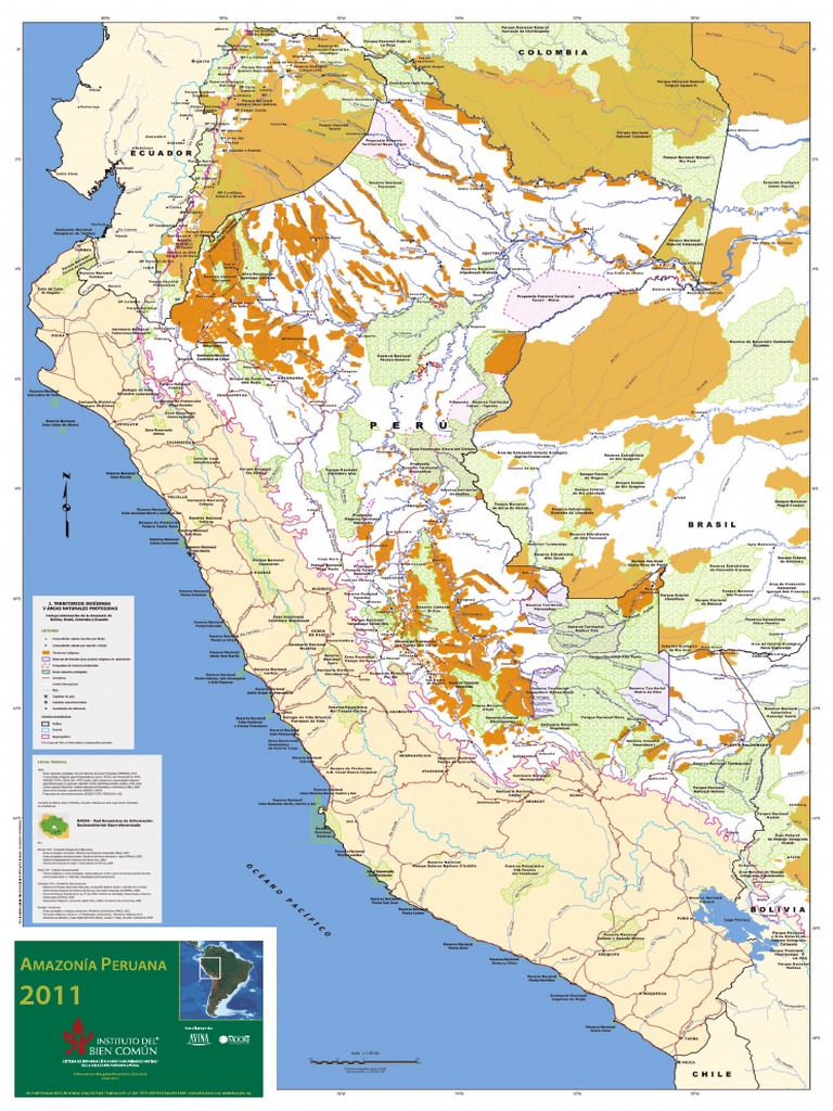 Mapa Amazonía Peruana 2011 | PDF | Perú | Lingüística