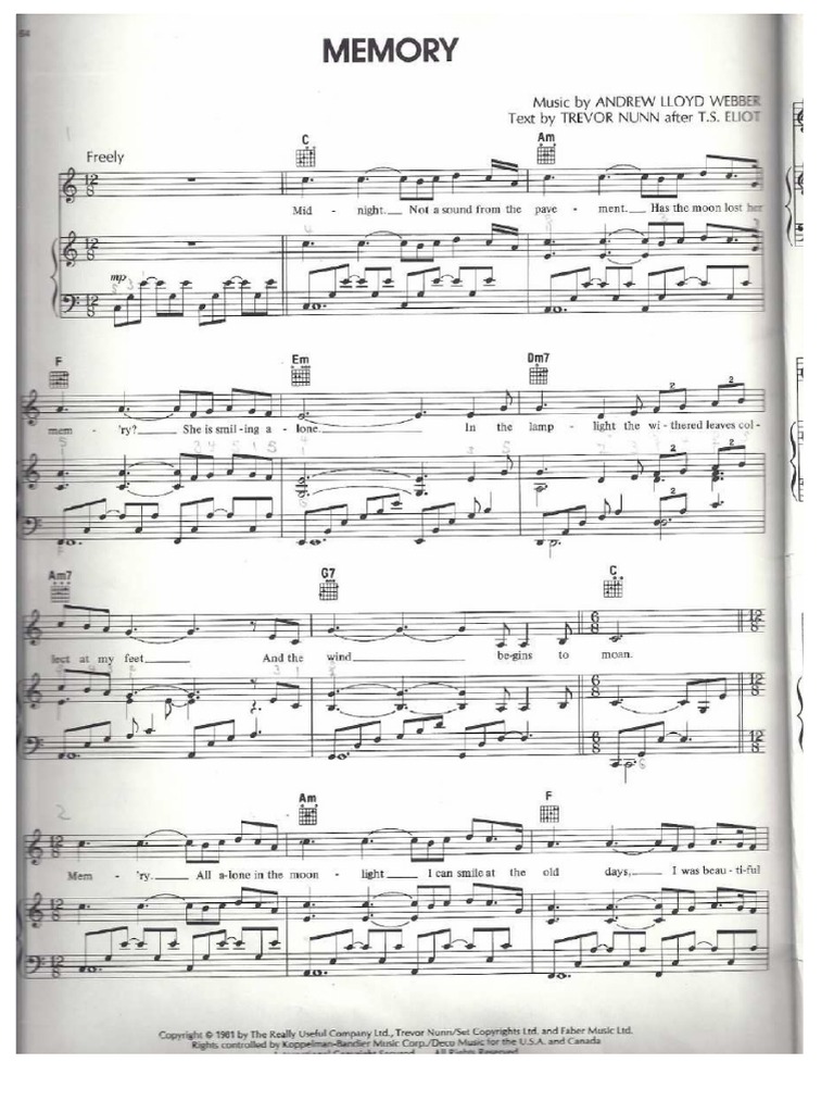 Memory Cats Sheet Musicpdf | PDF