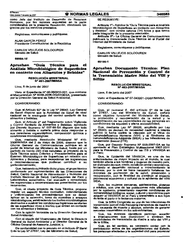 RM 461 2007 Minsa | PDF