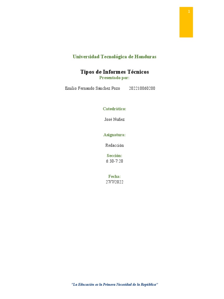 Tipos de Informes | Descargar gratis PDF | Business | Informática