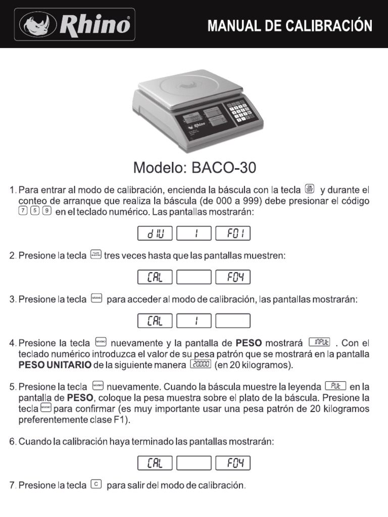 Calibracion BACO-30 | PDF