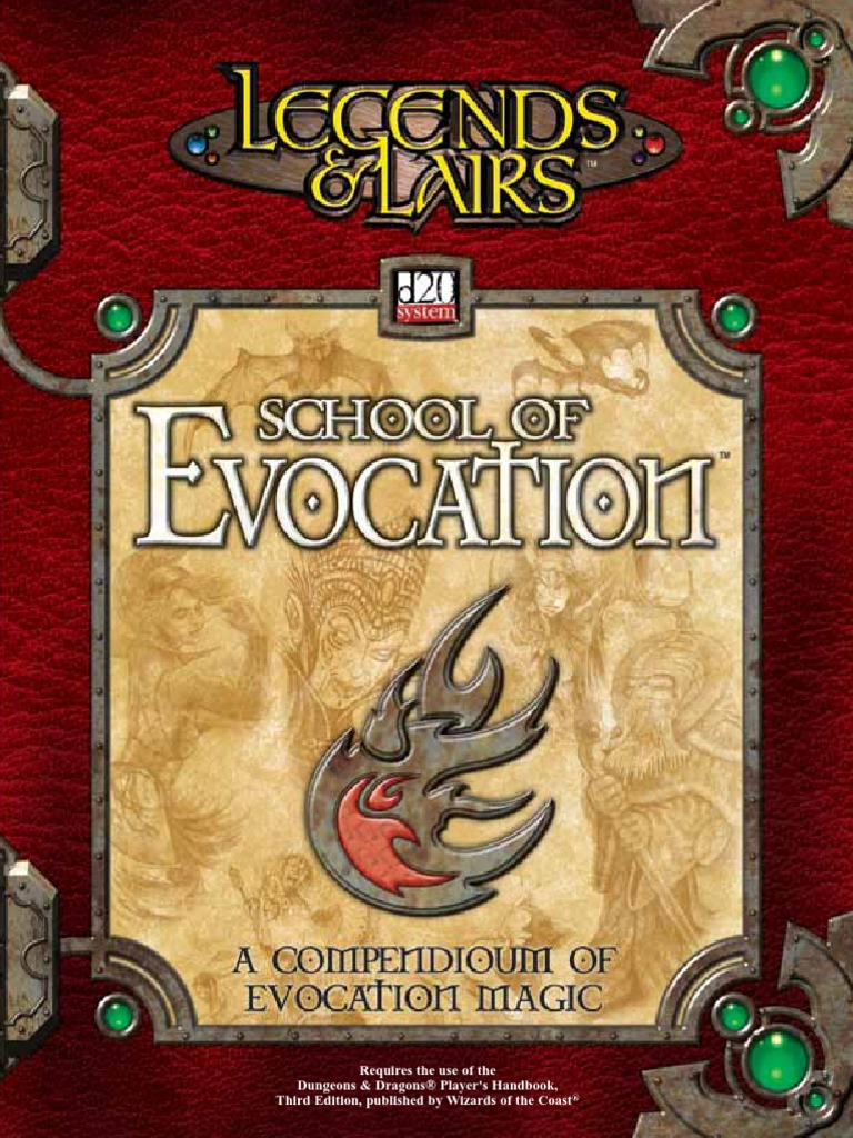 School of Evocation 3e | PDF | D20 System | Wizards Of The Coast