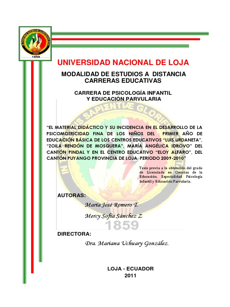 Romero Maria - Sanchez Mercy Material Didactivo | PDF | Educación de la ...