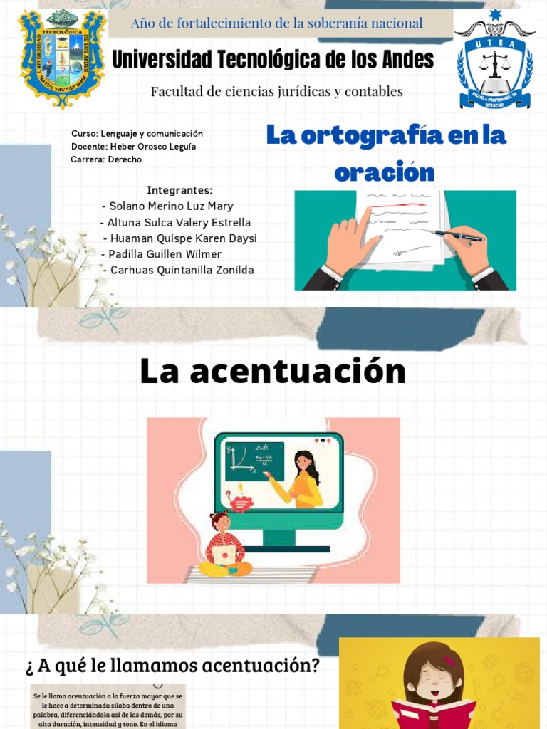 La Ortografía en La Oración | PDF | Puntuación | Gramática