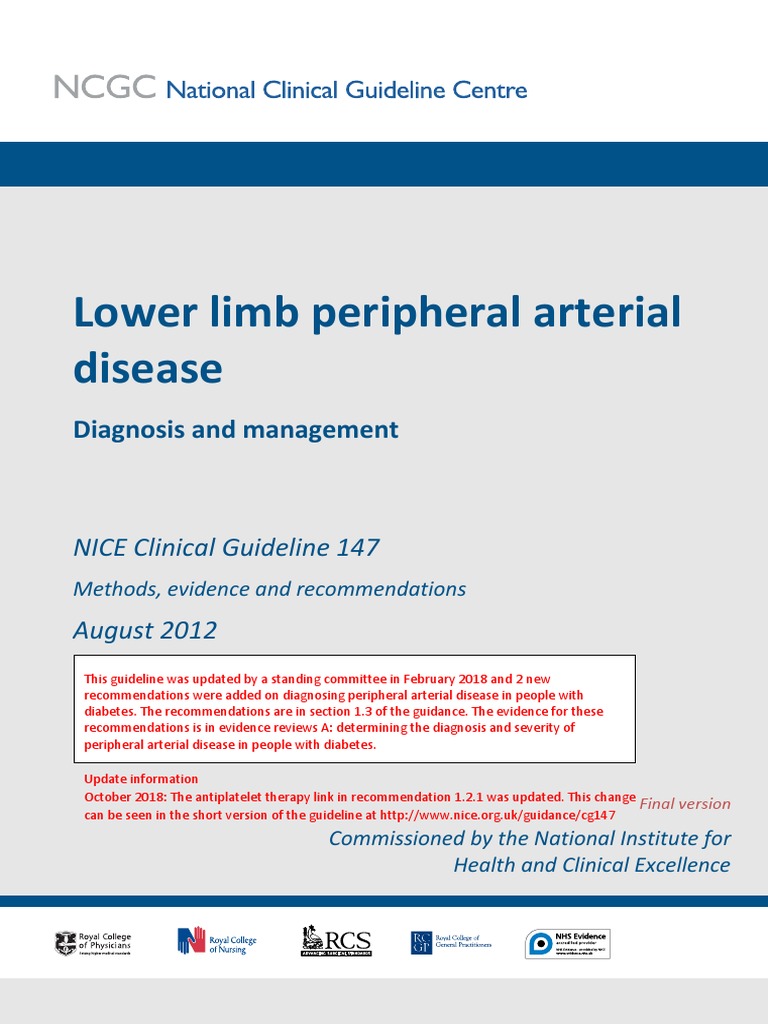 PAD Guideline 2018 | PDF | Clinical Medicine | Diseases And Disorders