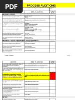 Process Audit Check Sheet - V0 | PDF | Audit