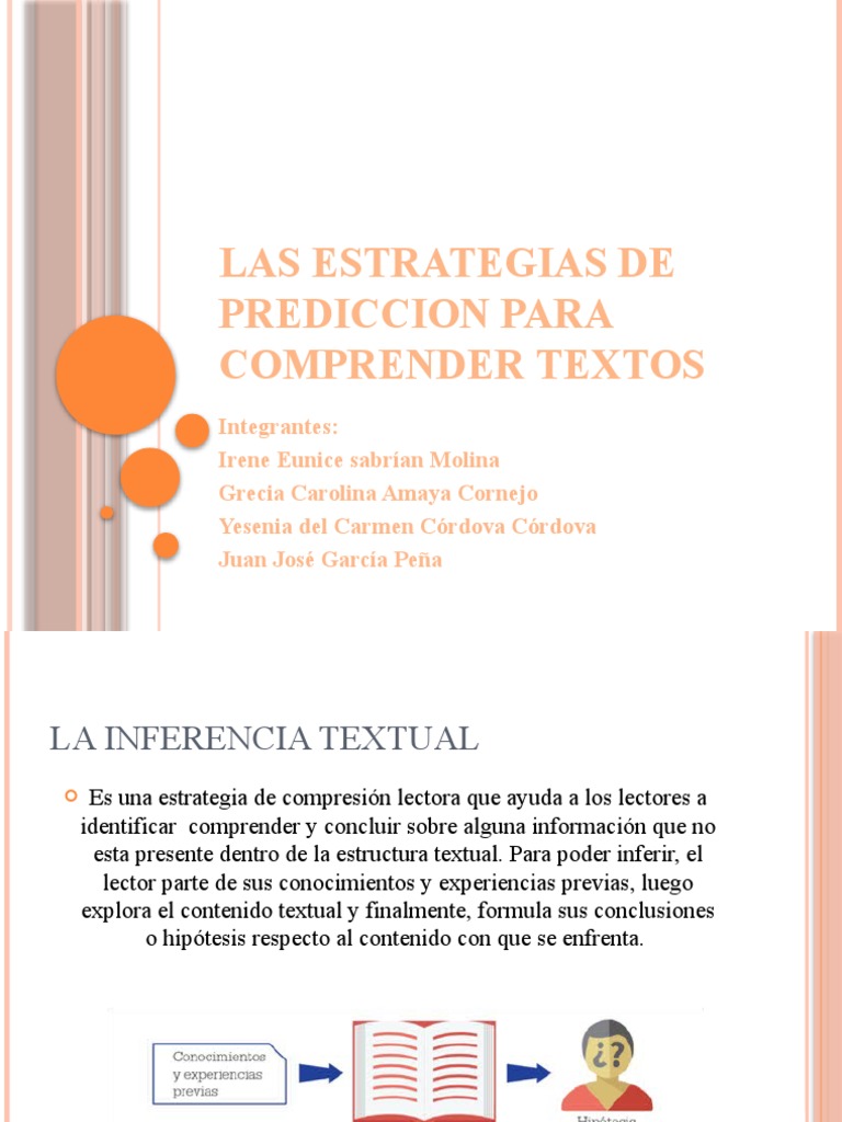 Las Estrategias de Prediccion para Comprender Textos-Exposicion | PDF ...