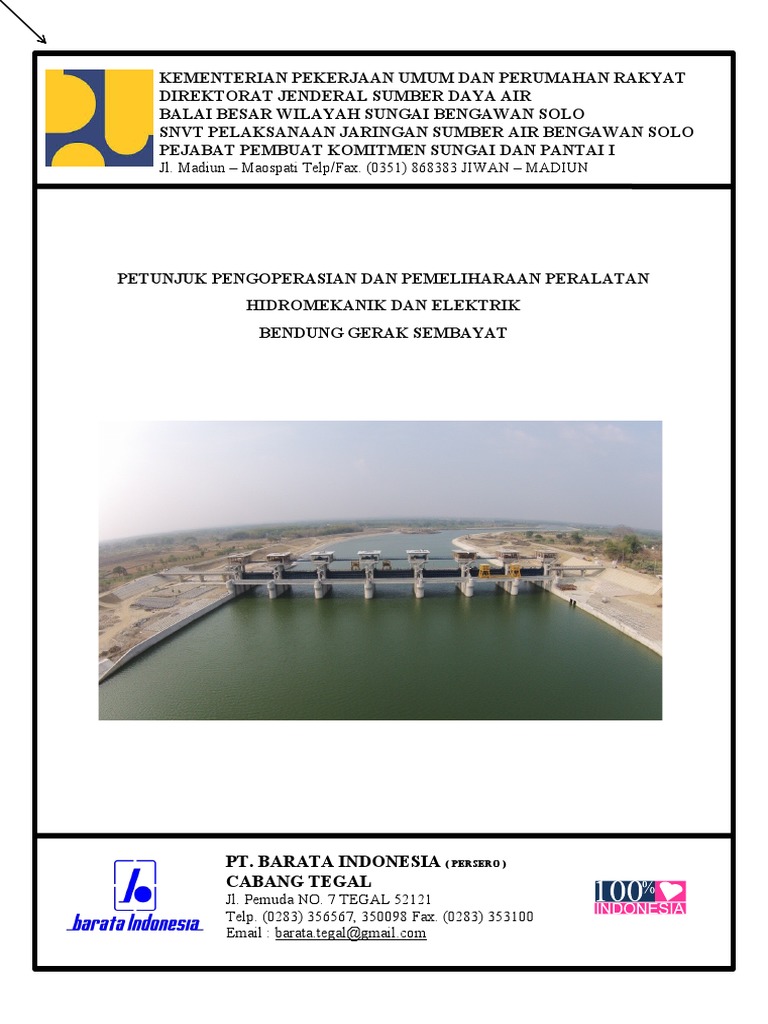 O & M Bendung Gerak Sembayat Ok | PDF