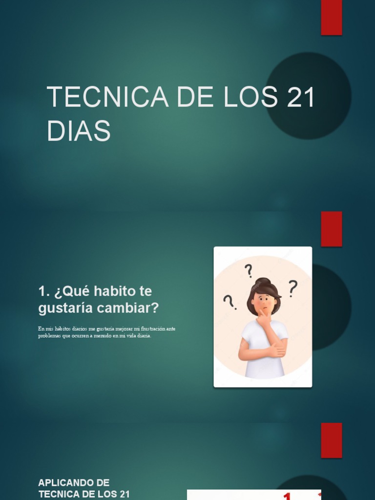 Tecnica de Los 21 Dias | PDF | Las emociones | Sicología