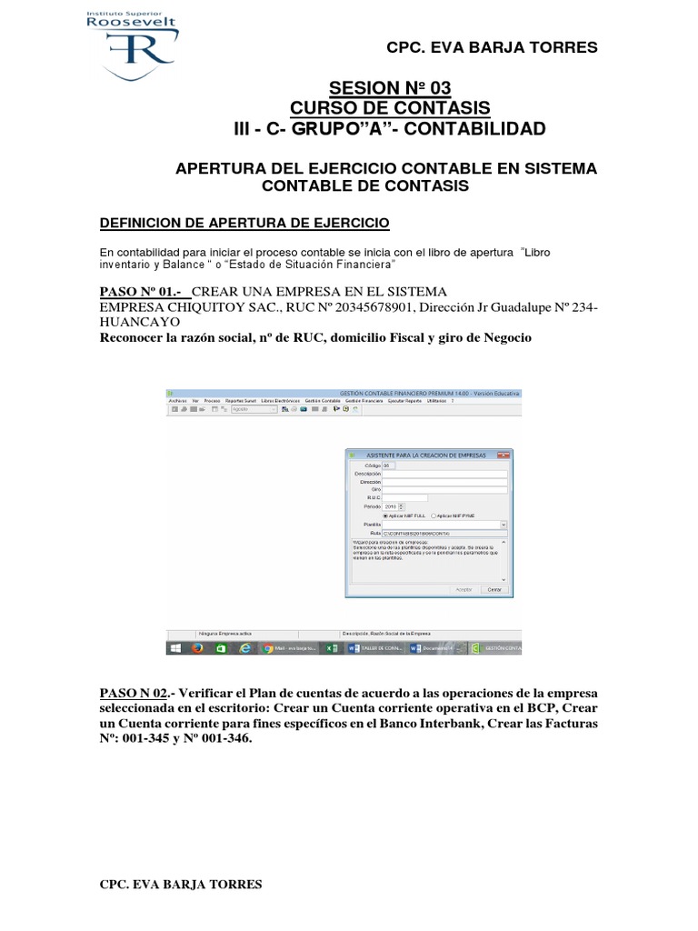 3 SISTEMA COTABLE DE CONTASIS - CLASE N03 Final | PDF | Contabilidad ...