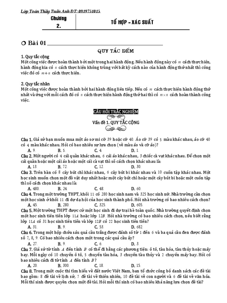 Quy Tac Dem | PDF