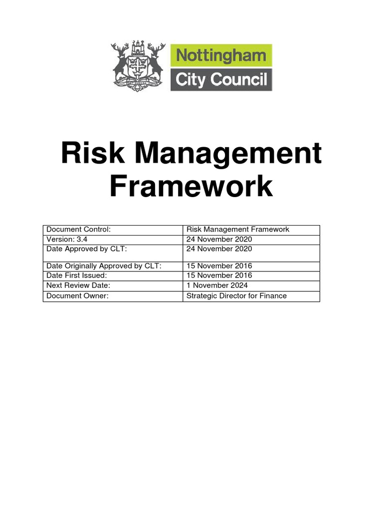 Risk Management Framework-1 | PDF | Risk | Risk Management
