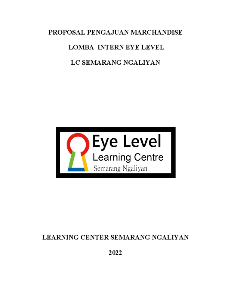 Proposal Lomba Intern Eye Level | PDF