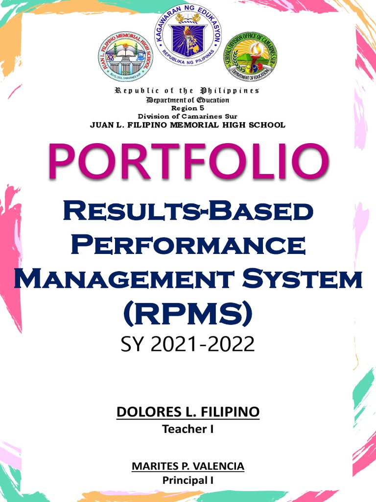 E-Rpms Portfolio (Design Ten) - Depedclick | Download Free PDF ...