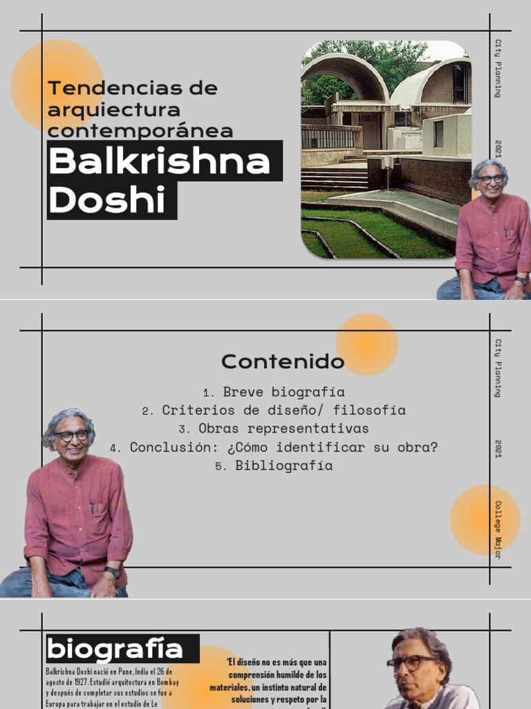 Obras y filosofía de Balkrishna Doshi | PDF | Diseño