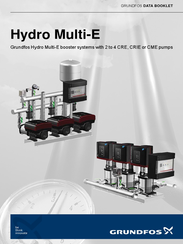 Hydro Multi-E: Grundfos Hydro Multi-E Booster Systems With 2 To 4 CRE ...