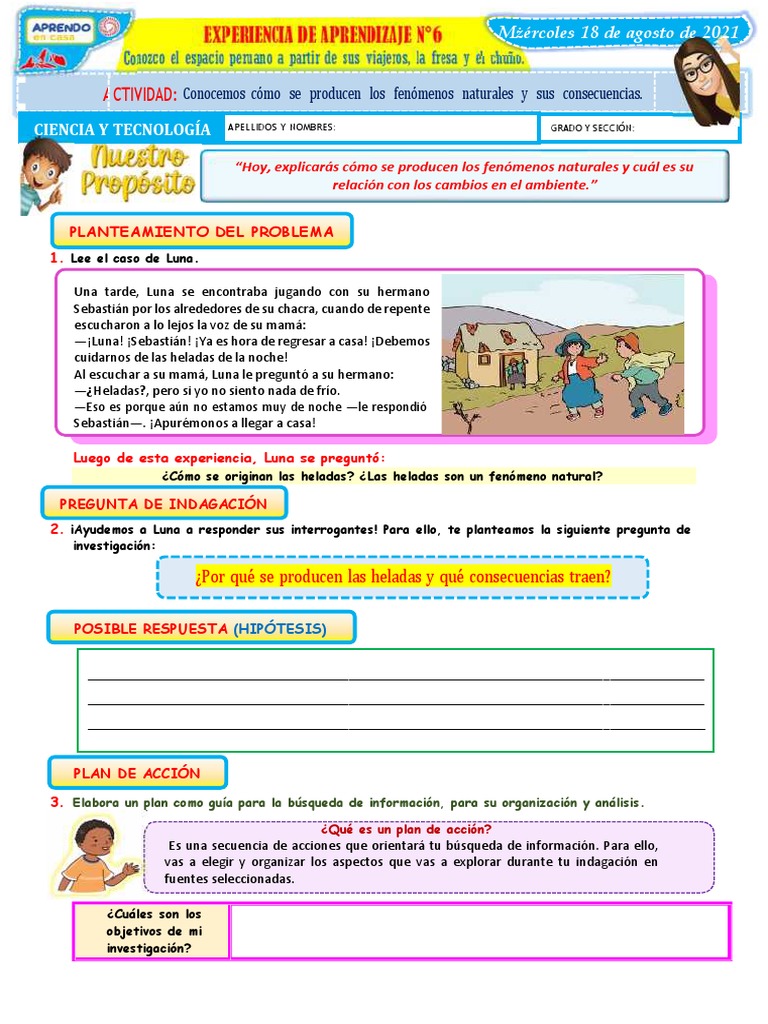 DIA 3 Conocemos Cómo Se Producen Los Fenómenos Naturales y Sus ...