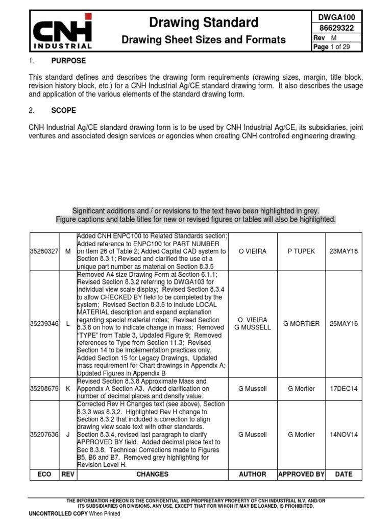 Drawing Standard: Drawing Sheet Sizes and Formats | PDF | Specification ...