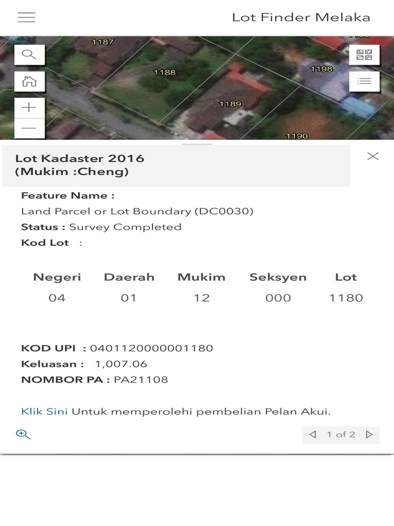 Lot Finder Melaka 3 | PDF