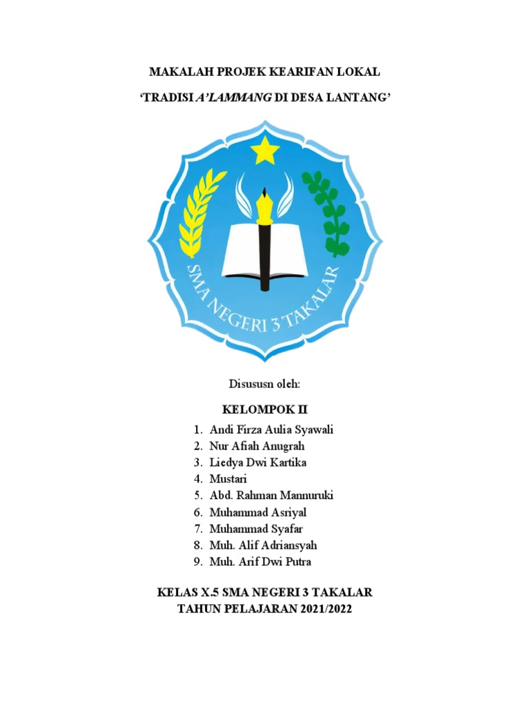 Makalah Projek Kearifan Lokal | PDF Makalah Projek Kearifan Lokal | PDF