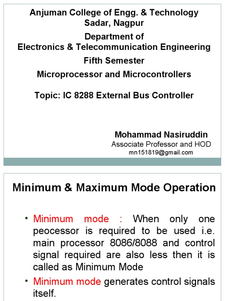 1nasiruddin - PPT of Ic 8288 External Bus Controller by M Nasiruddin ...