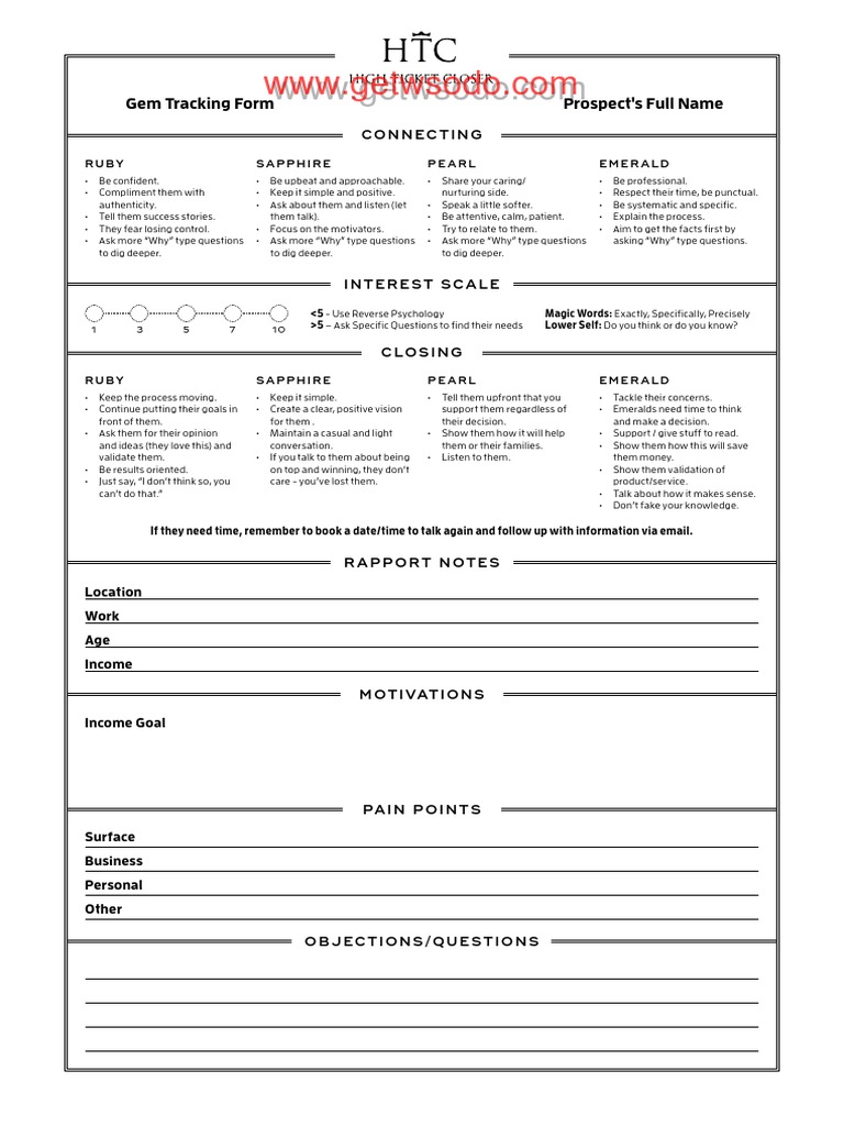 01-Gem_Tracker_V2 | PDF | Behavioural Sciences | Cognitive Psychology