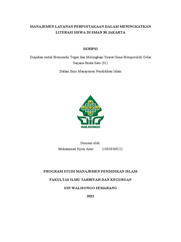 Skripsi Riyas | PDF | Ilmu Sosial