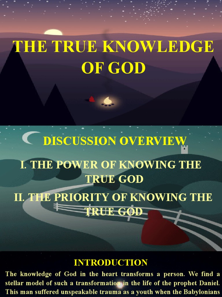 Understanding the True Knowledge of God | PDF | Eternal Life ...