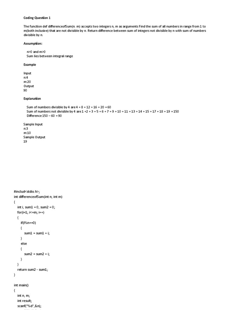 Accenture Questions | PDF | String (Computer Science) | Division (Mathematics)