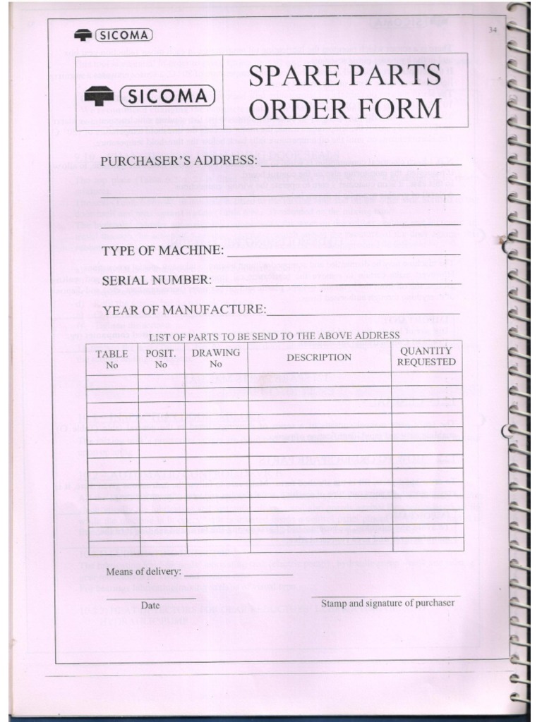 Sicoma Twin Shaft Mixer Manual | PDF